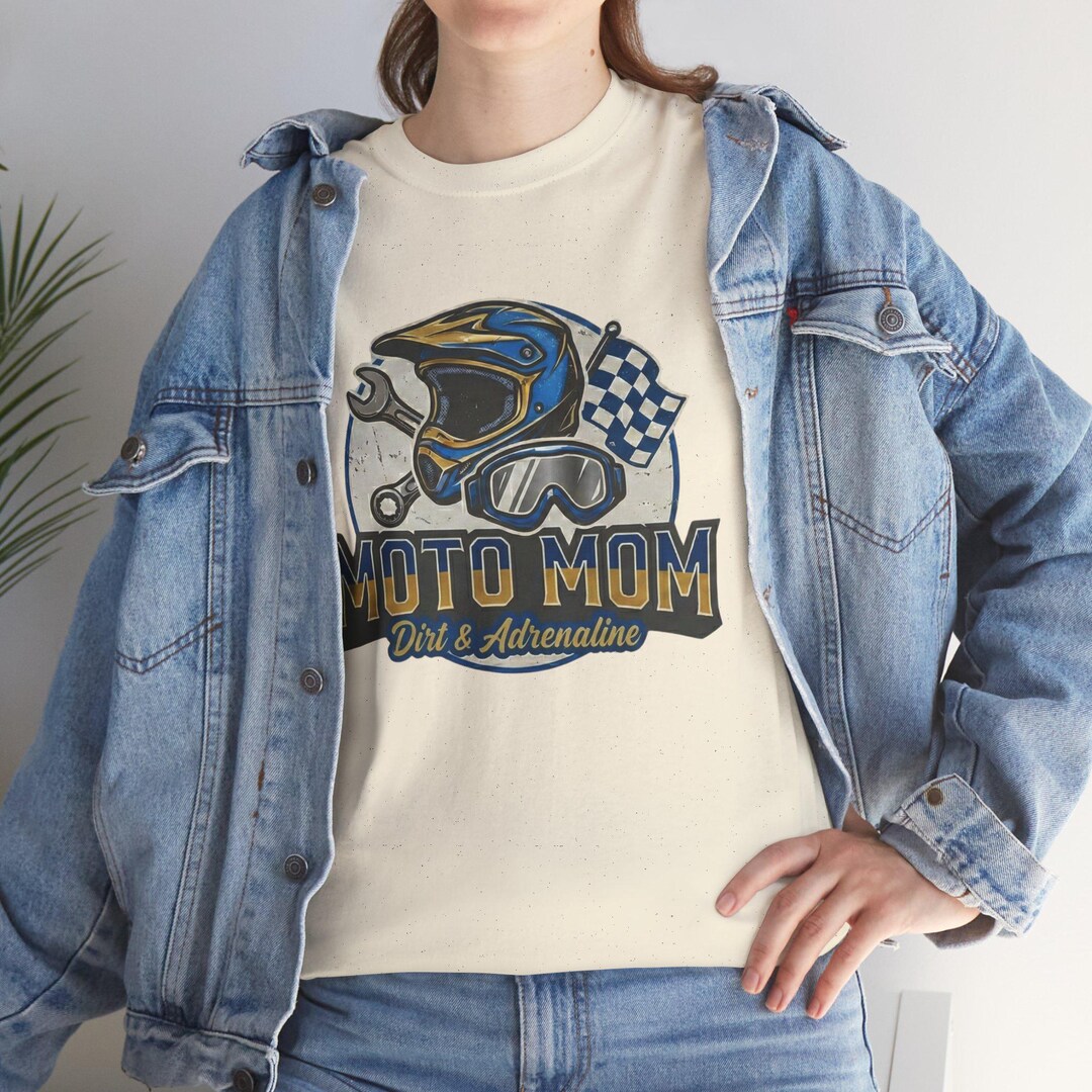 Moto Mom Helmet & Checkered Flag T-shirt | Dirt Adventure Motorcycle ...
