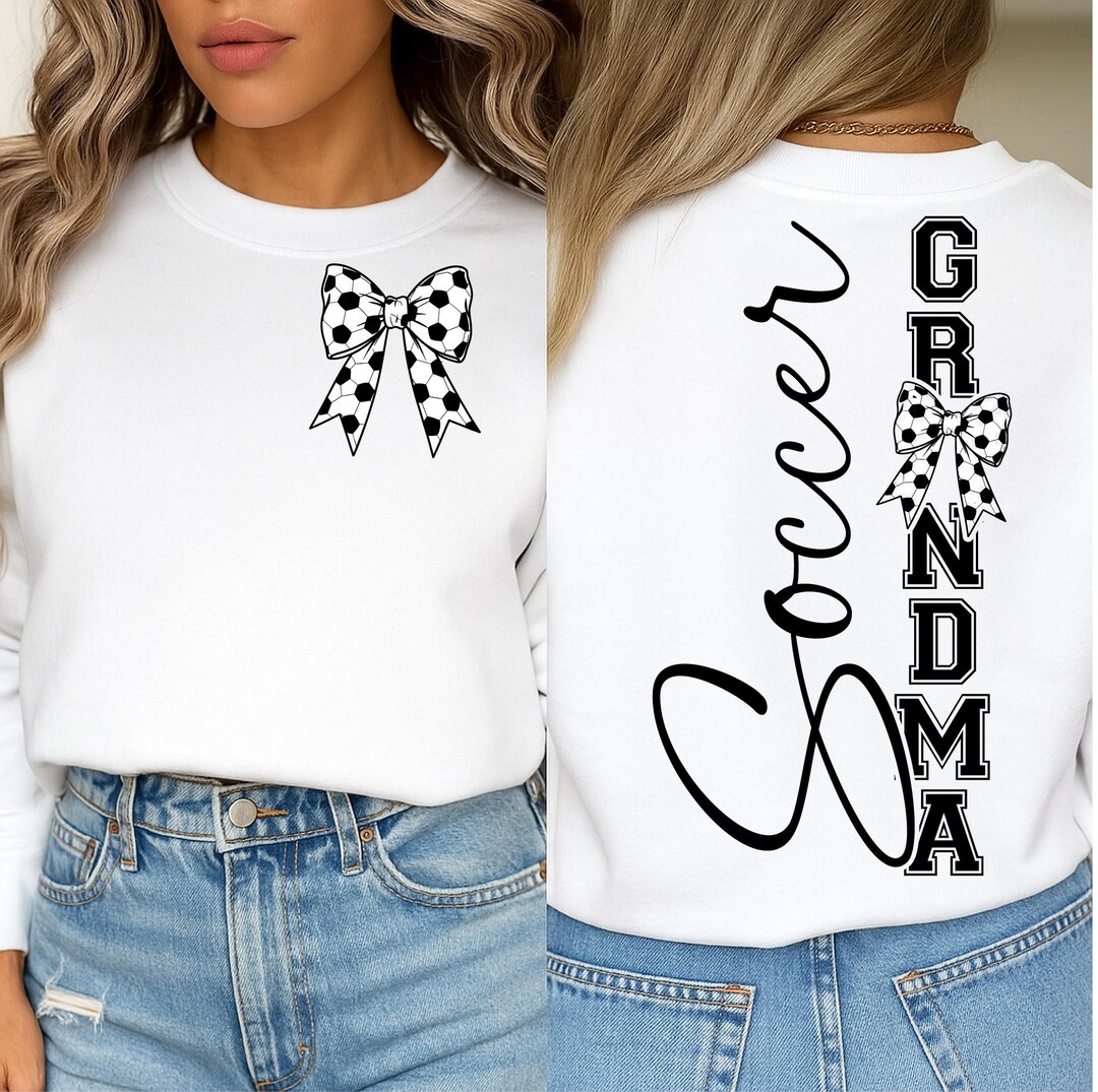 Soccer Grandma SVG PNG, Coquette Bow Soccer Grandma Png Game Day Vibes ...