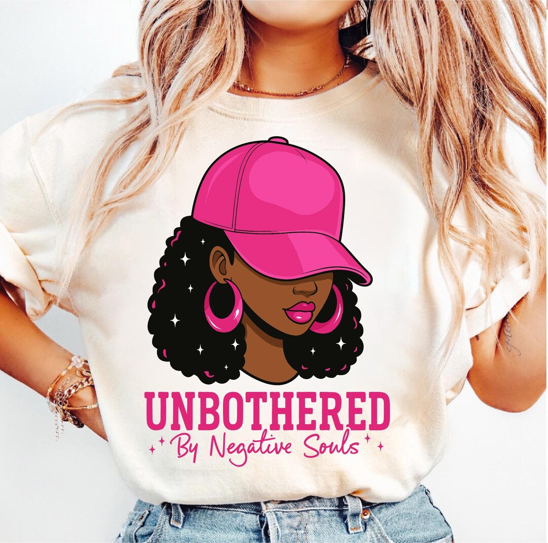 Unbothered by Negative Souls Svg Png, Positive Vibes Svg File Shirt ...