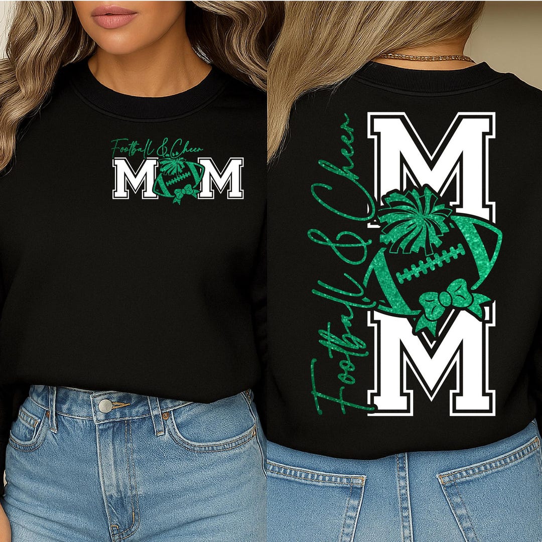 Football and Cheer Mom PNG, Cheer Mom Png, Football Mom Png,football ...