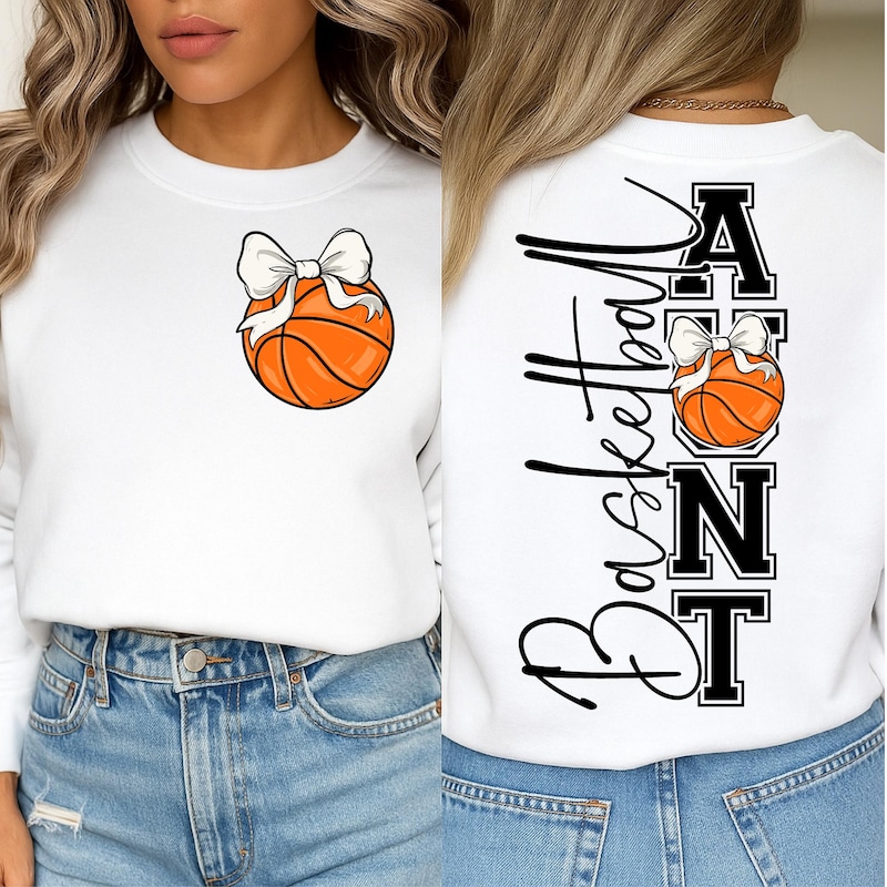 Basketball Aunt Design - Etsy