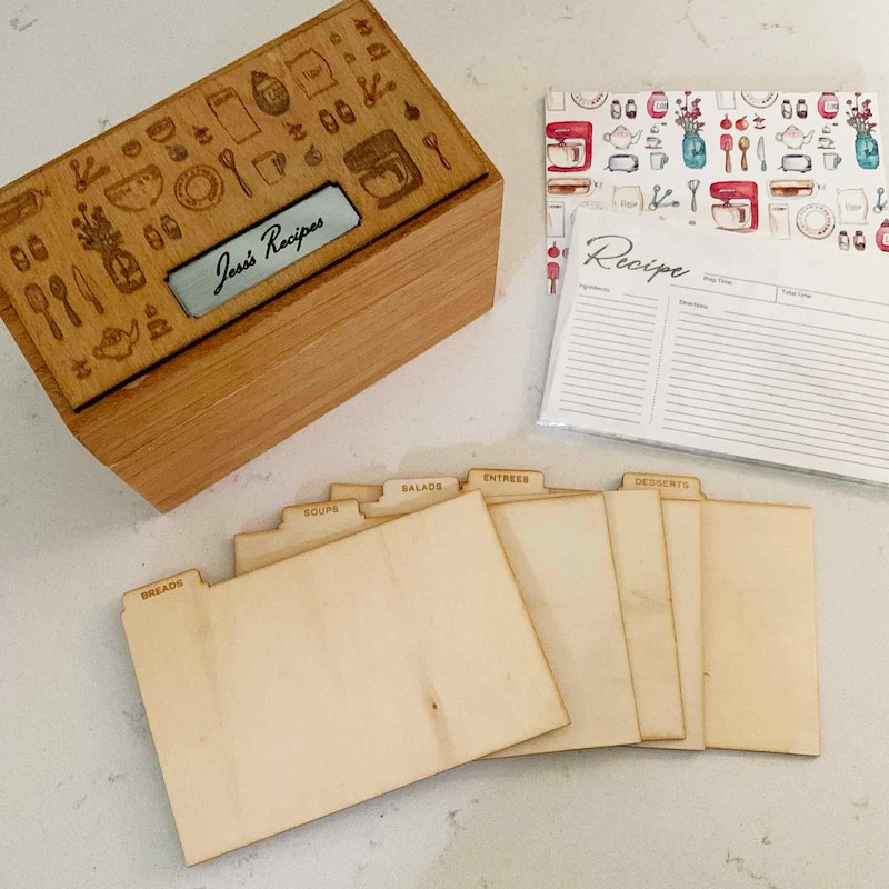 Recipe Box Dividers - Etsy