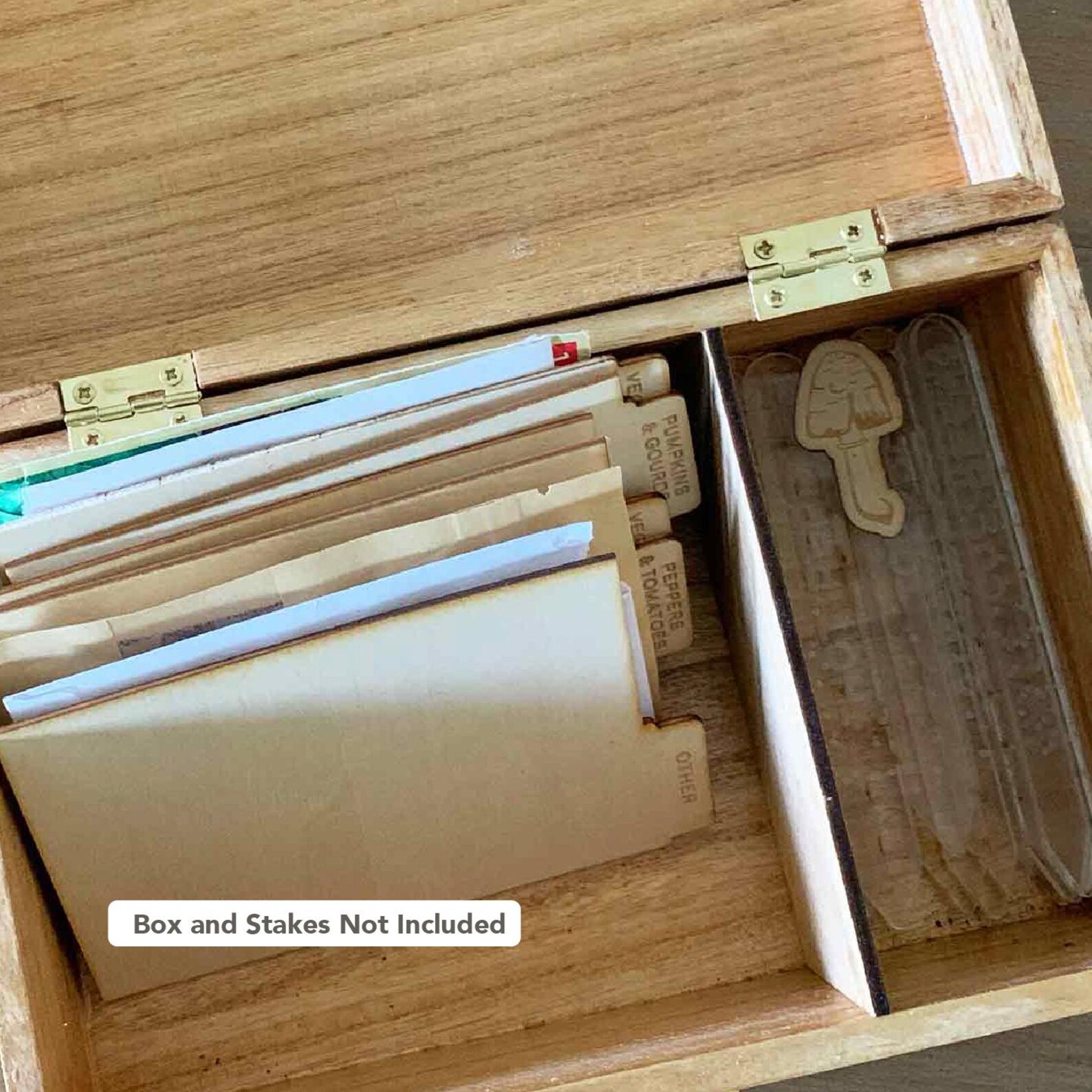 Wooden Garden Seed Box Dividers | 5 Pack - Etsy