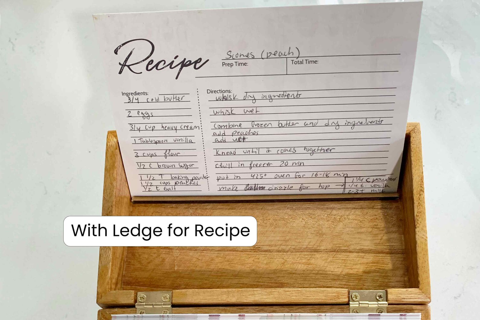 Personalized Recipe Card Box With Laser Etched Wooden Dividers - Etsy