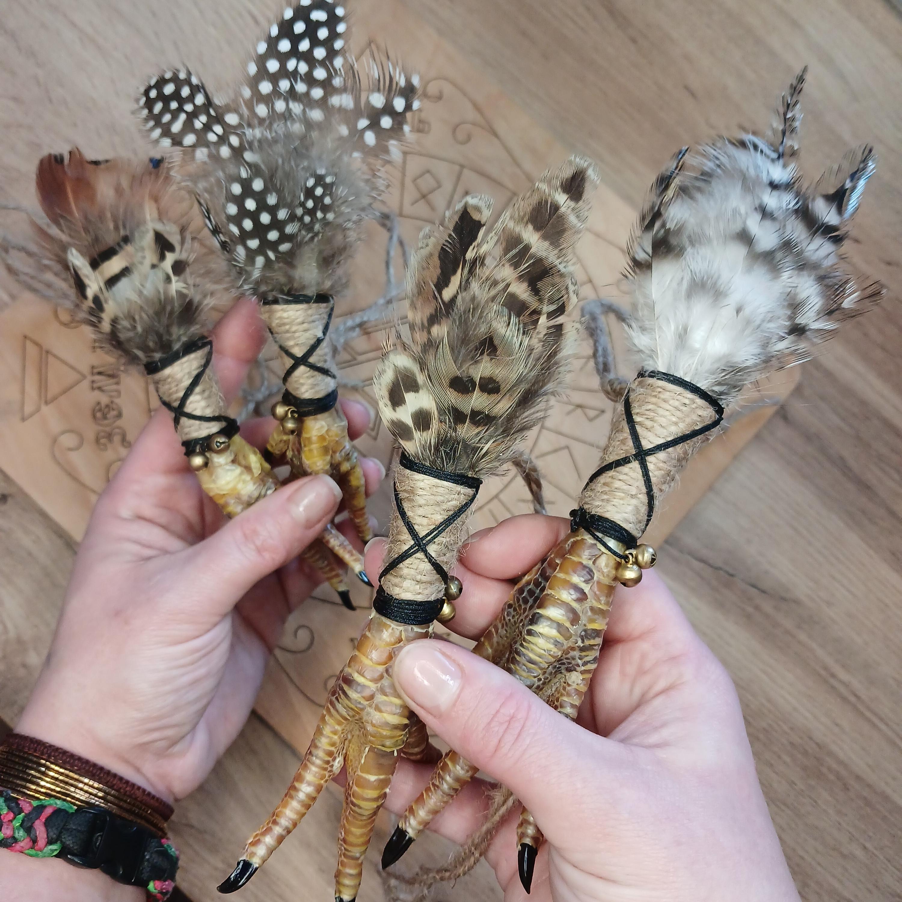 Home Protection Ward, Authentic Voodoo Chicken Foot Amulet for Pagan ...