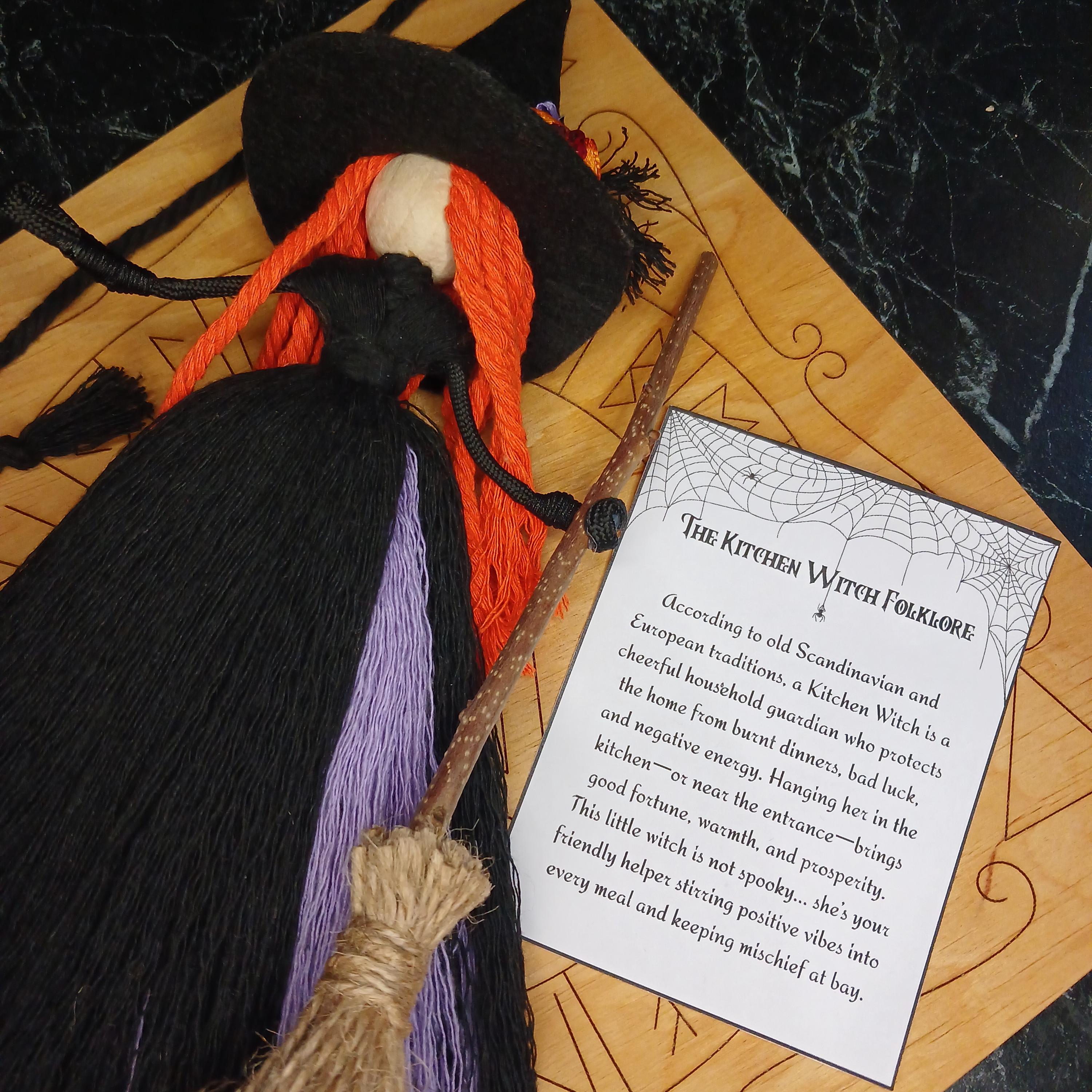 Whimsigoth Decor Kitchen Witch Doll, Yule Decor & Personalized Gift - Etsy