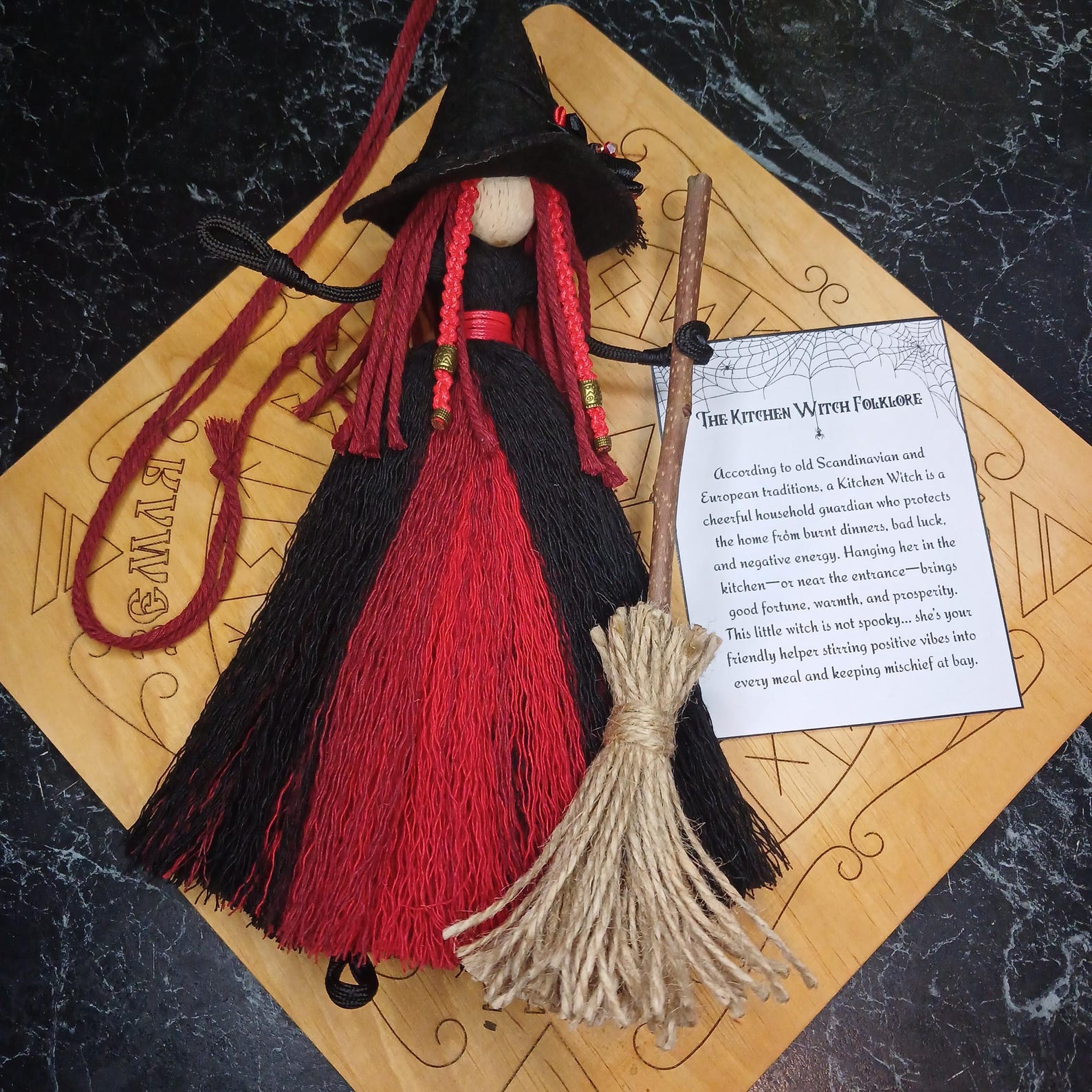 Whimsigoth Decor Kitchen Witch Doll, Yule Decor & Personalized Gift - Etsy