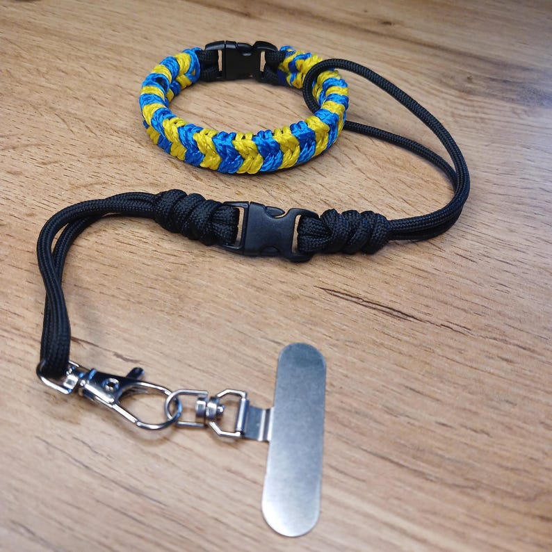 Paracord Phone Bracelet – Detachable Wrist Lanyard With Breakaway ...