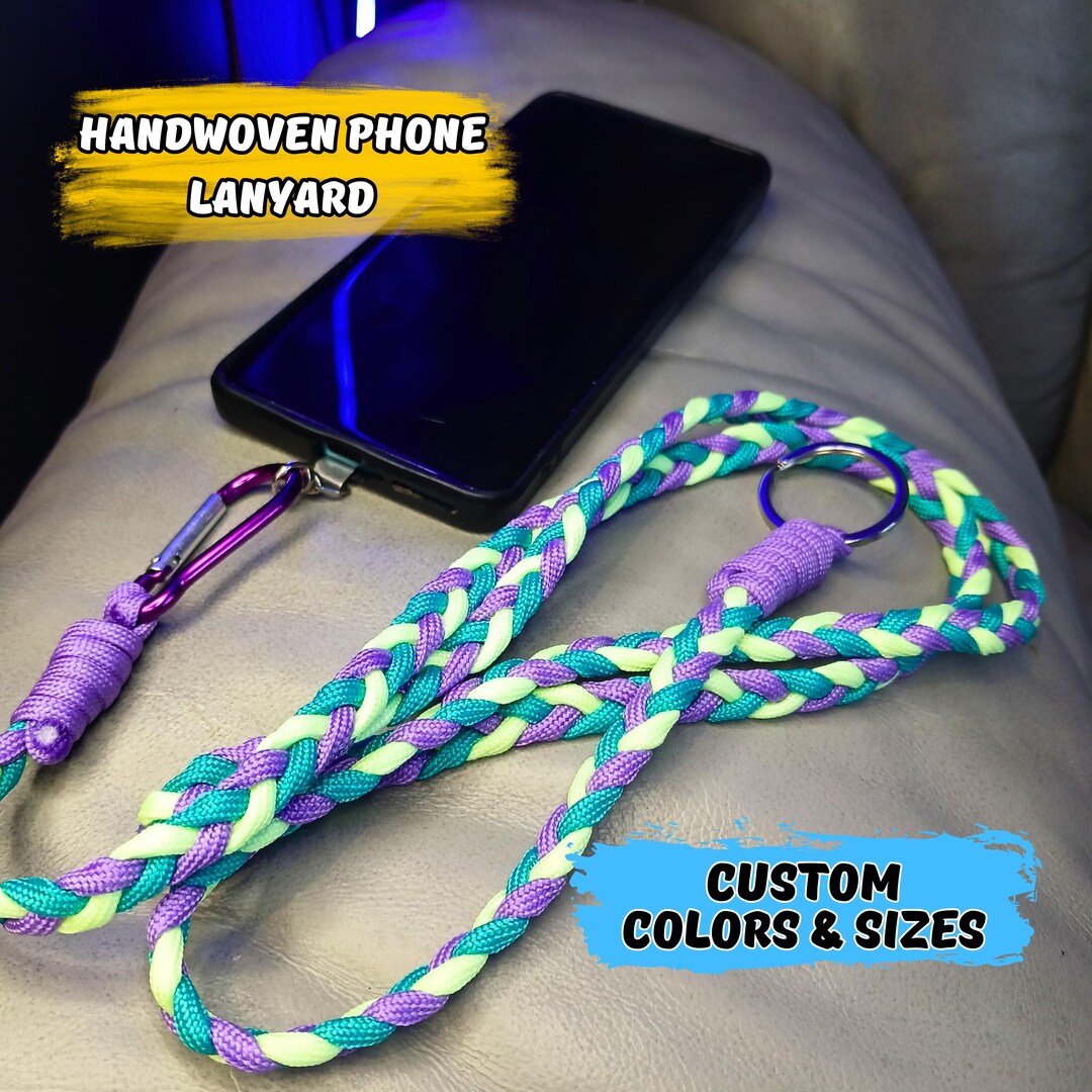 Custom Thin Paracord Lanyard – Strong Crossbody Phone Strap for ...