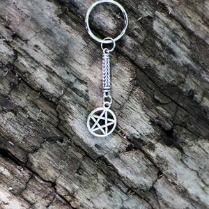 Pentacle Keychain, Metaphysical Healing, ON SALE 50% OFF, Pagan, Wiccan ...