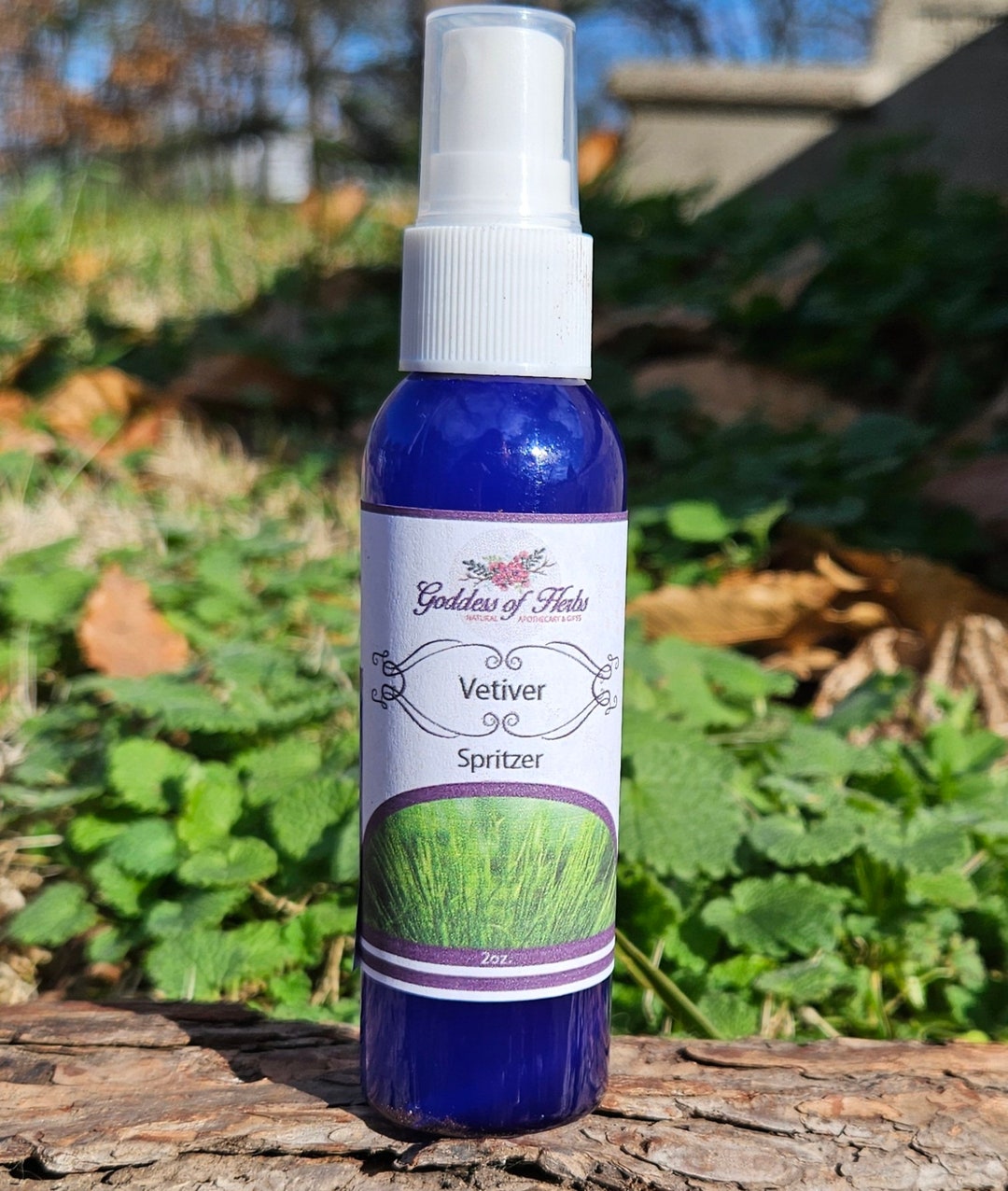 Vetiver Essential Oil Spritzer, 2 Oz, Body Spray, Natural Perfume Spray ...
