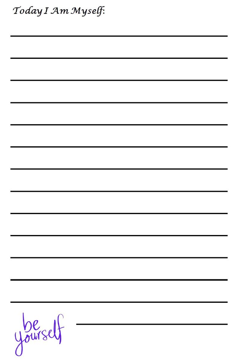 For Myself Journal Pages | Digital Download for Binder or Class - Etsy