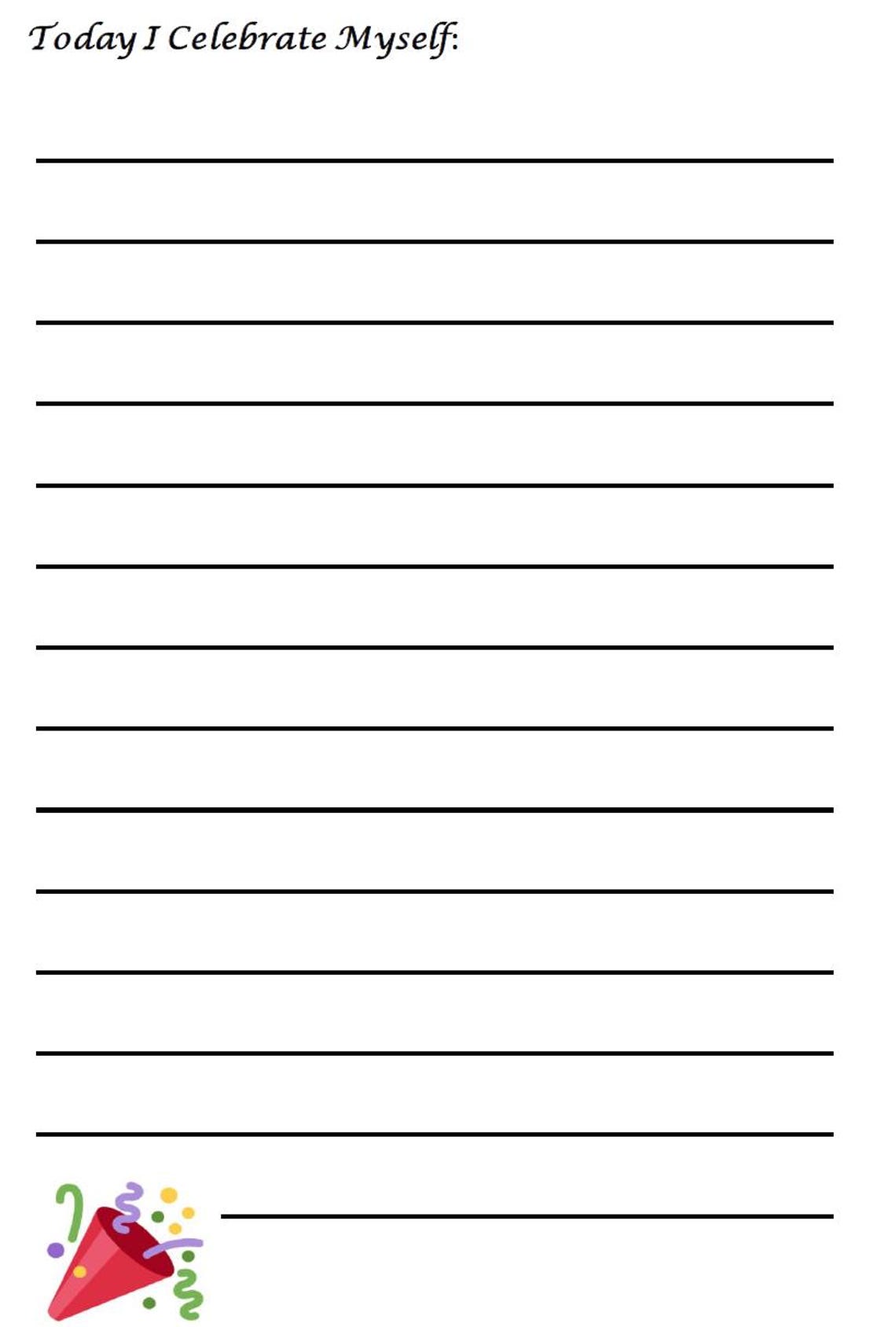 For Myself Journal Pages | Digital Download for Binder or Class - Etsy