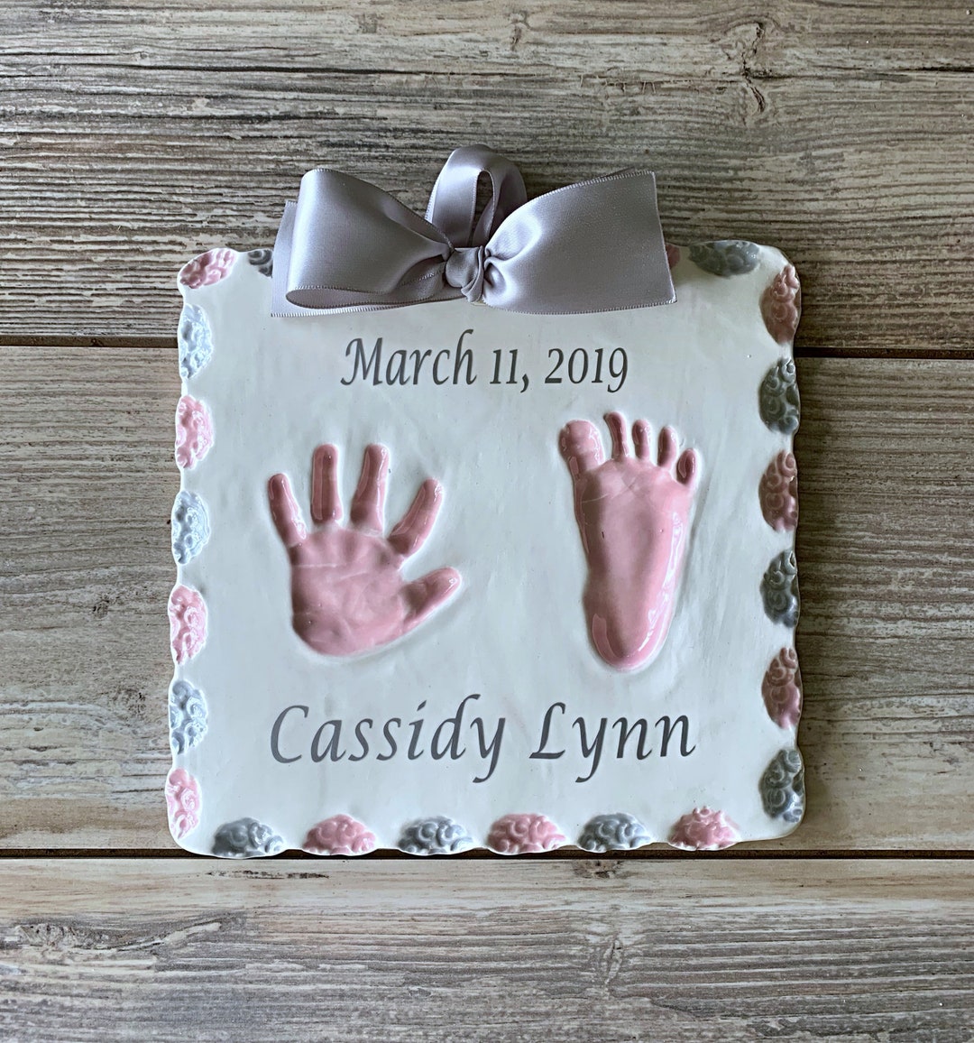 Baby Handprint - Ceramic Handprints - Baby Handprint Mold - Baby ...