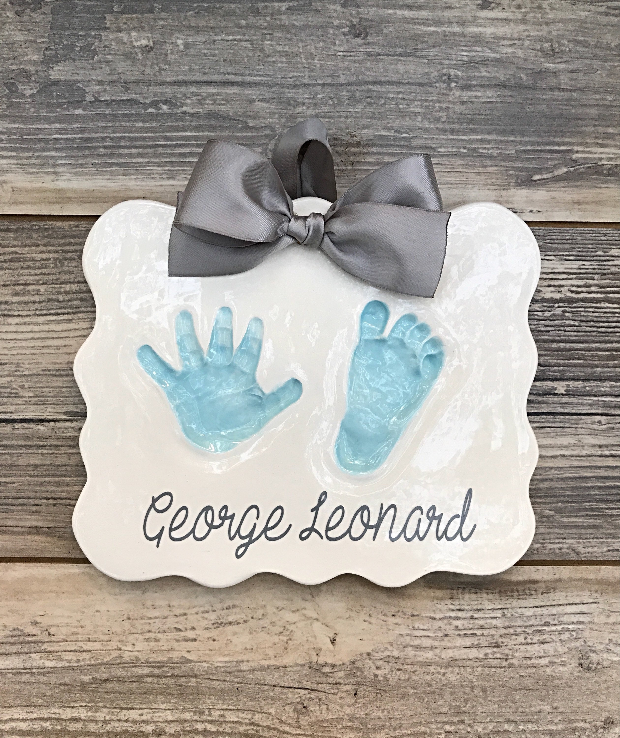 Baby Handprint Ceramic Handprints Baby Handprint Mold Etsy
