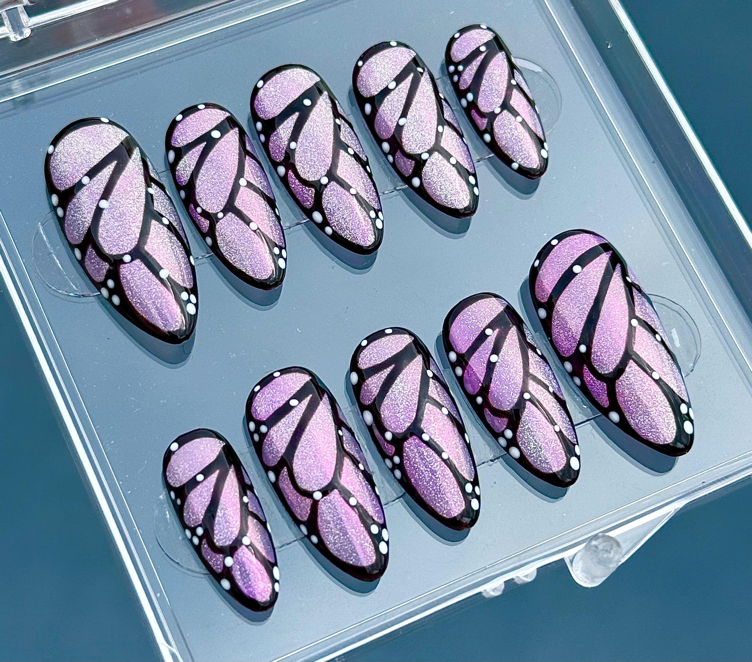 Monarch Fairy Butterfly Wings With Cateye and Chrome Spring, Summer ...