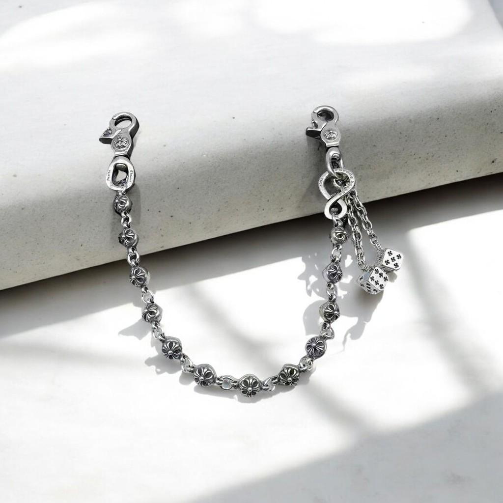CH Inspired Wallet Chain, Cross Flower Wallet Chain, Metal Alloy Sturdy ...