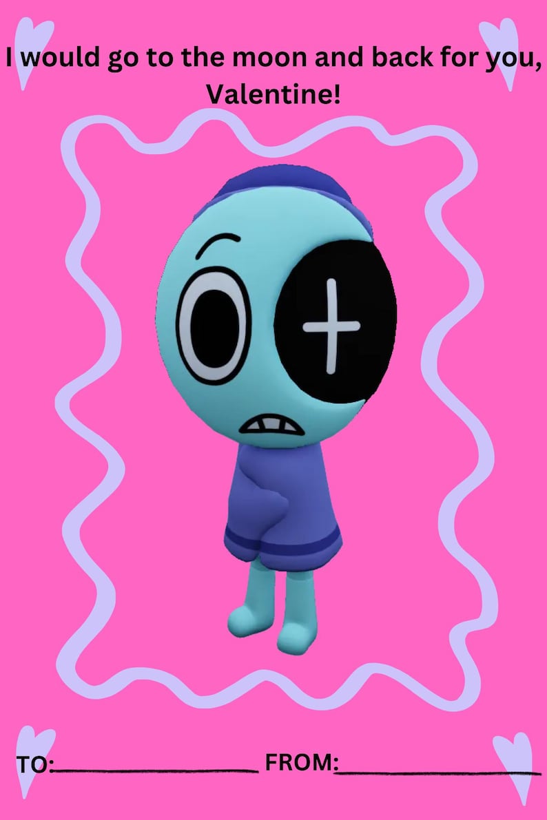 Dandy's World Inspired Printable Valentine's Day Cards - Etsy