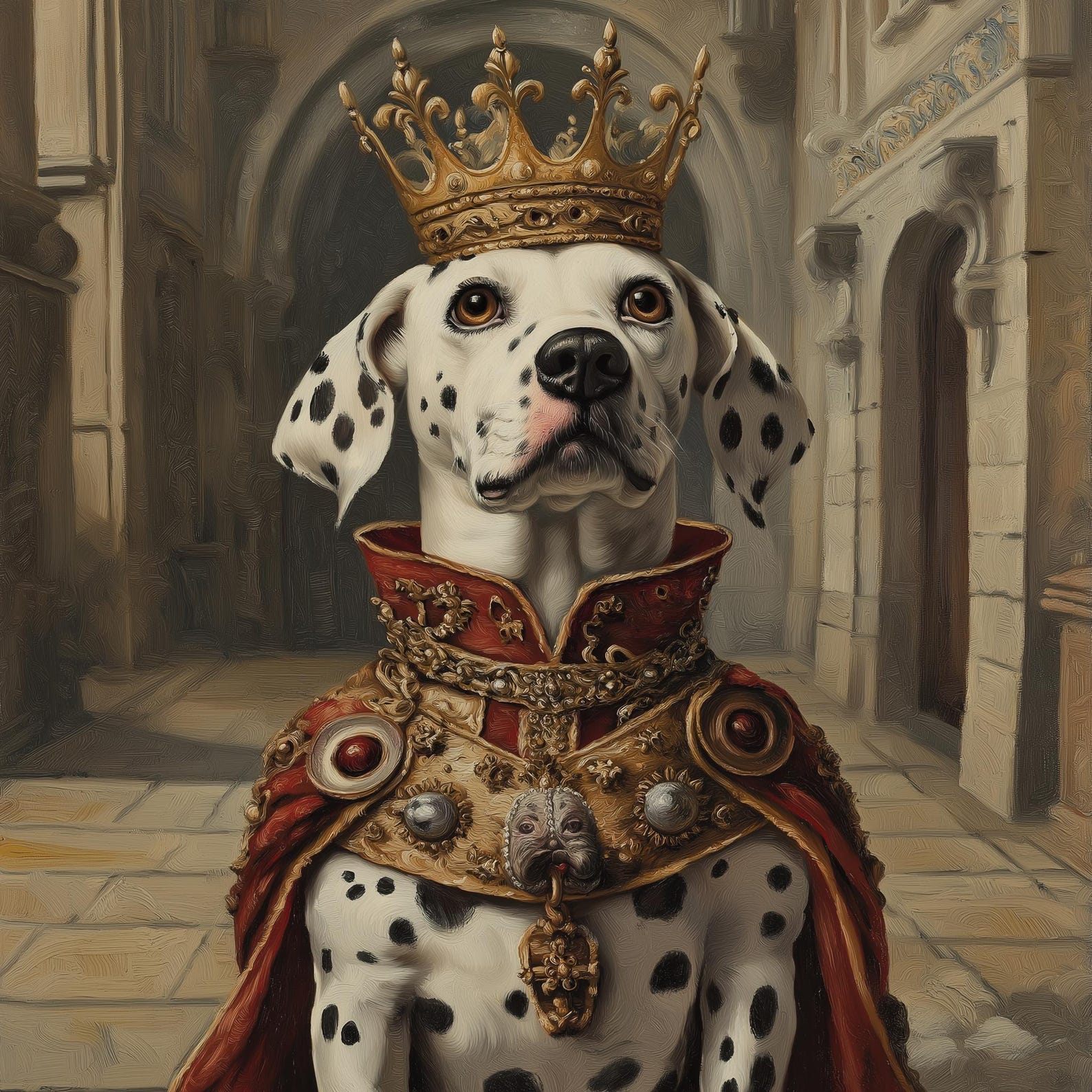Set of 5 Royal Canines Digital Art Prints - Etsy