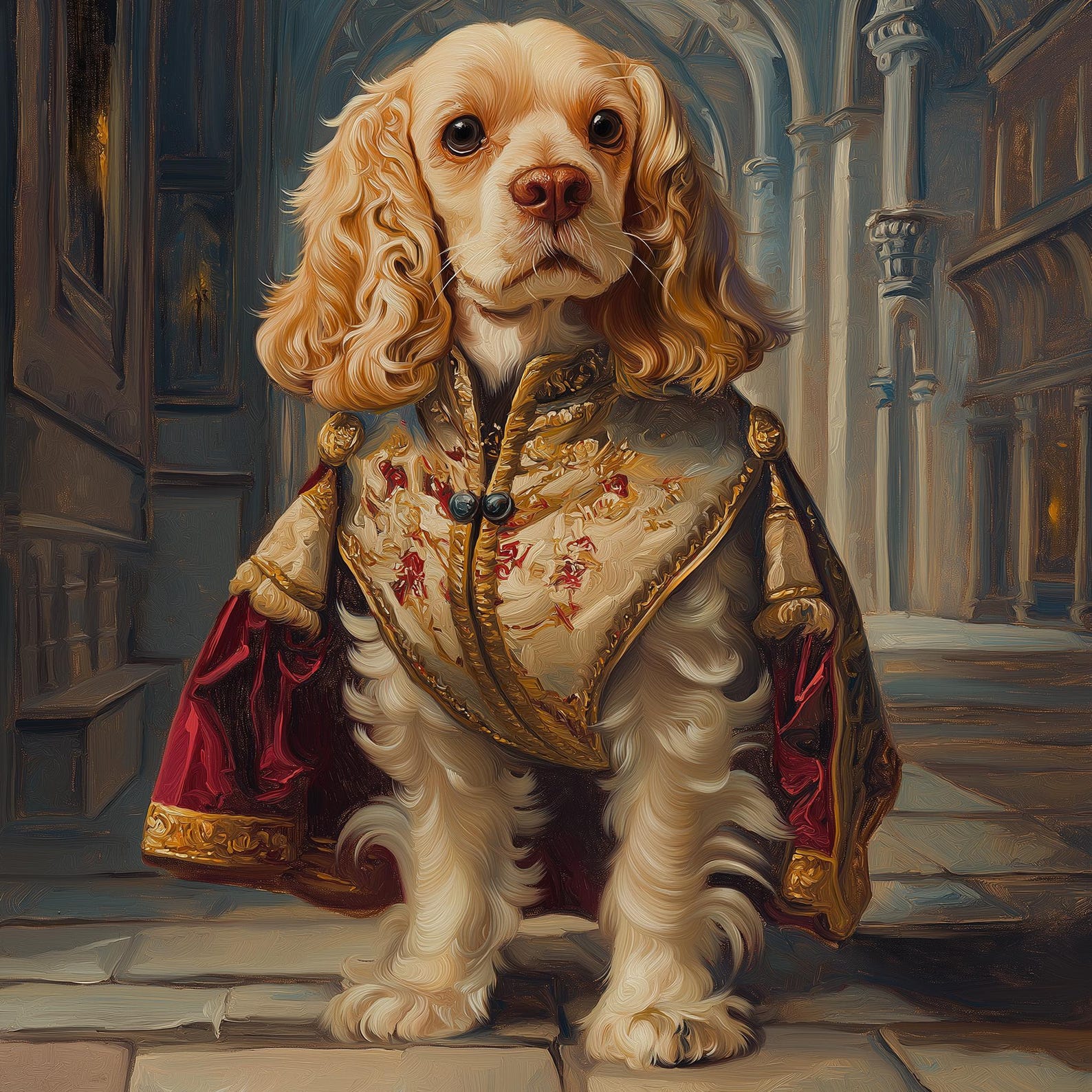 Set of 5 Royal Canines Digital Art Prints - Etsy