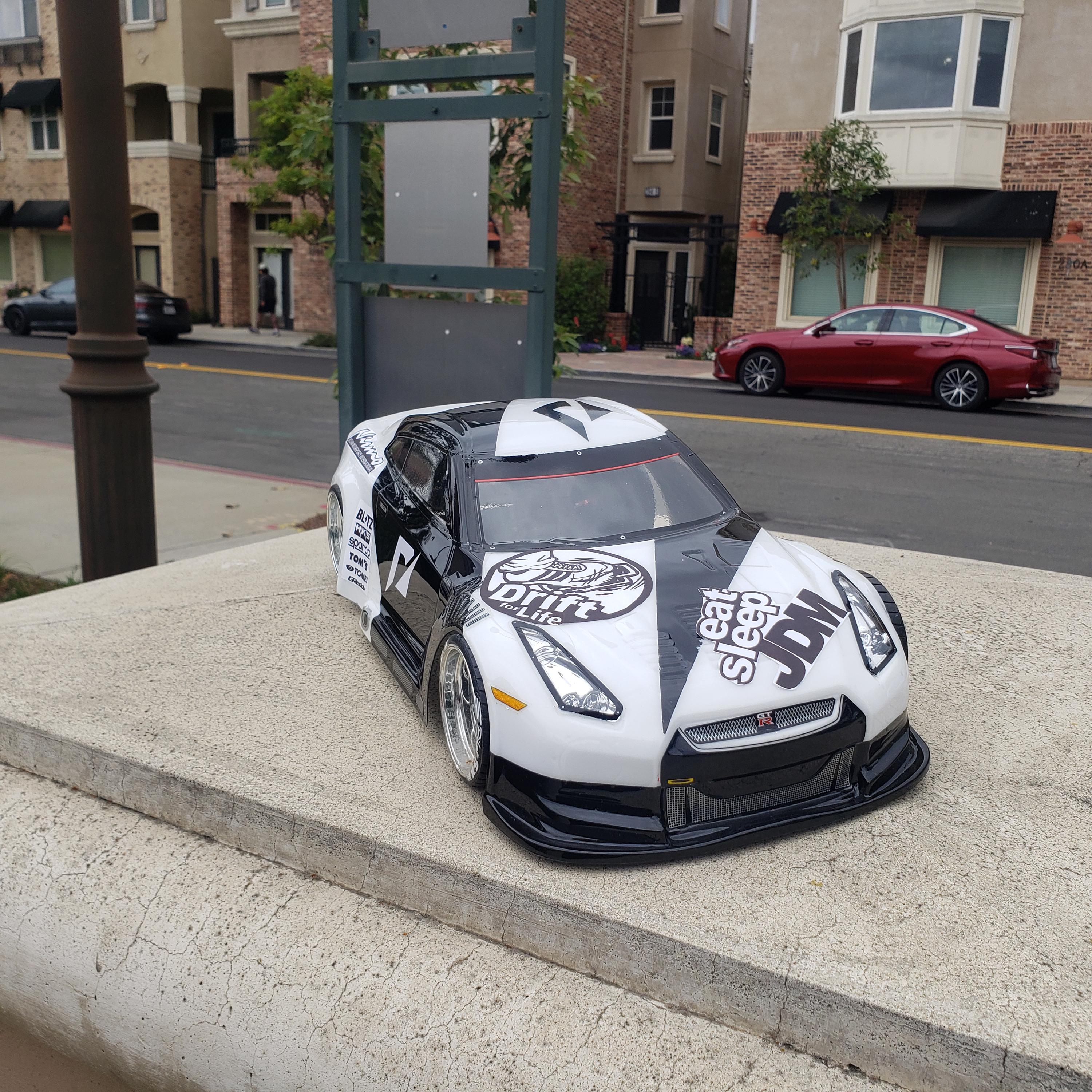 1/10 Custom Paint Nissan R35 GTR With Front/rear Light Buckets Drift ...