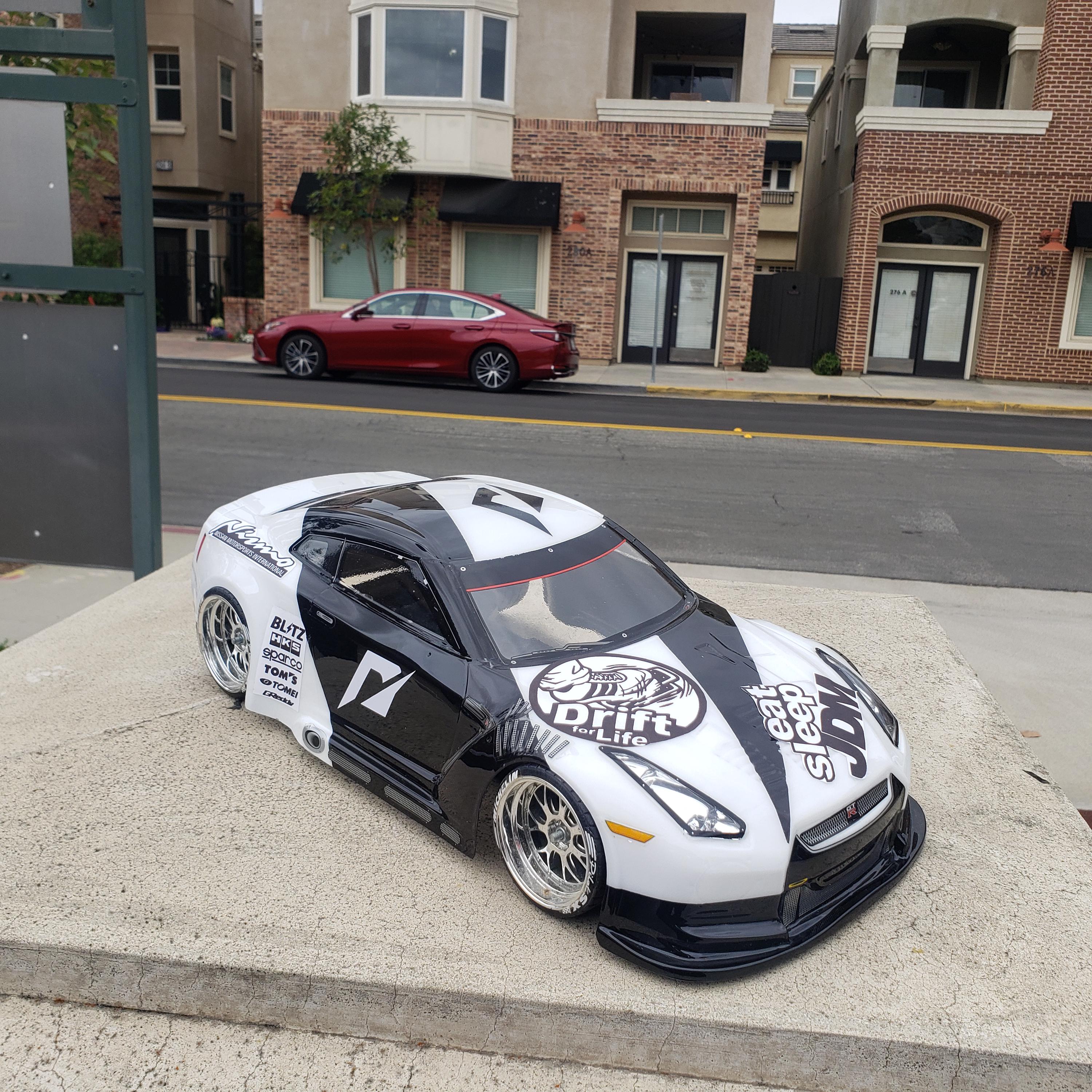 1/10 Custom Paint Nissan R35 GTR With Front/rear Light Buckets Drift ...