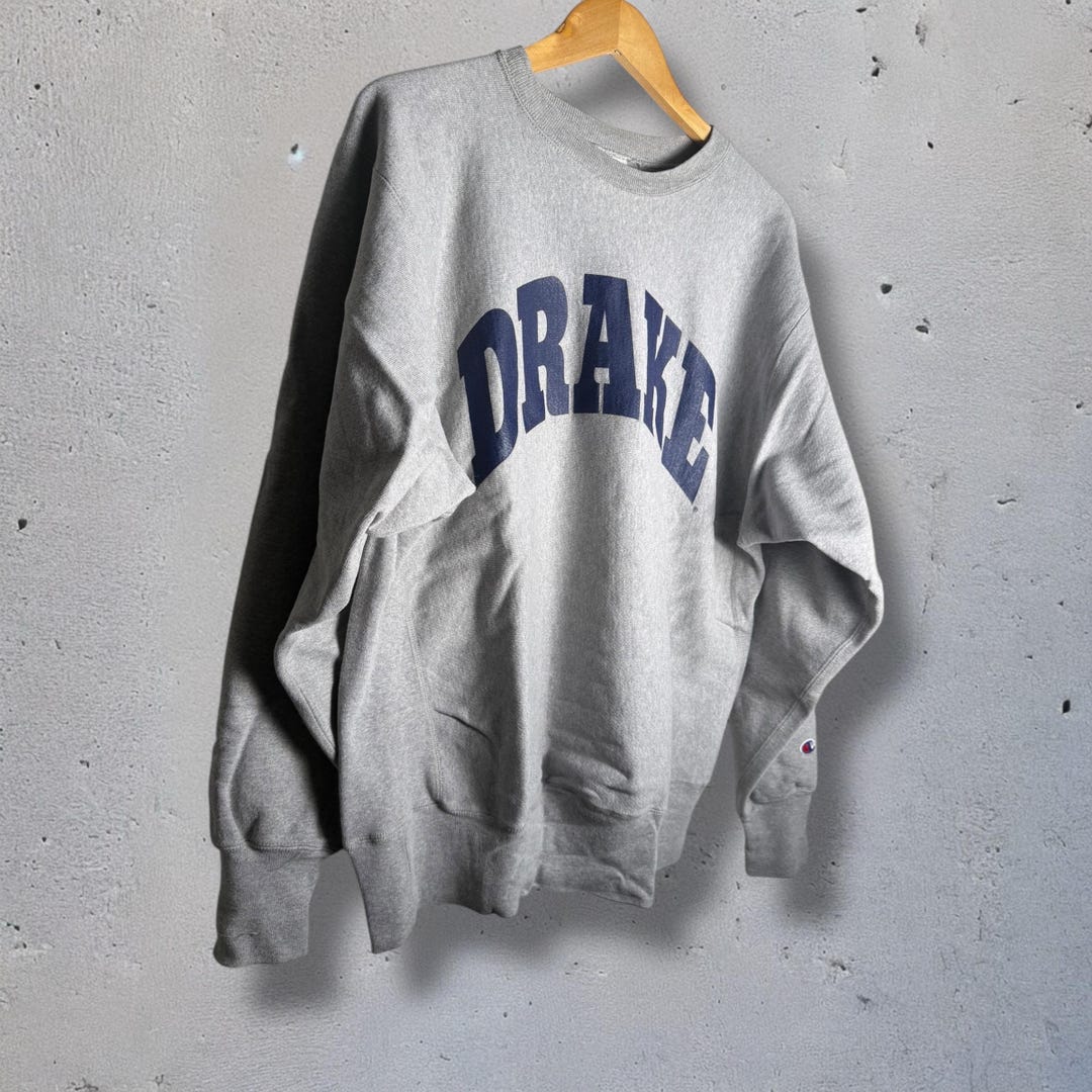 Vintage Drake University Champion Reverse Weave Crewneck Sweater - Etsy