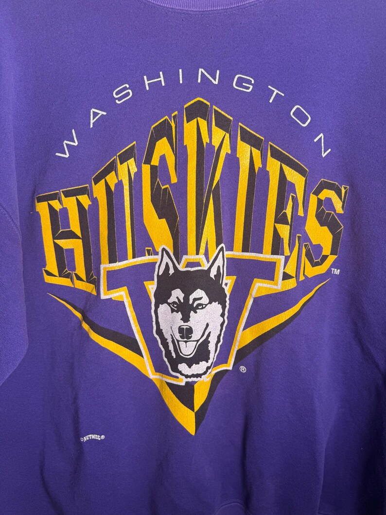 Vintage University of Washington Huskies Crewneck Sweater - Etsy