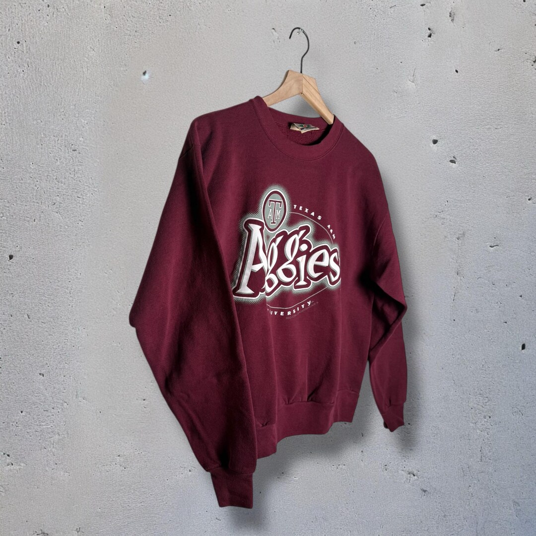 Vintage Texas A&M Aggies University Crest Crewneck Sweater - Etsy
