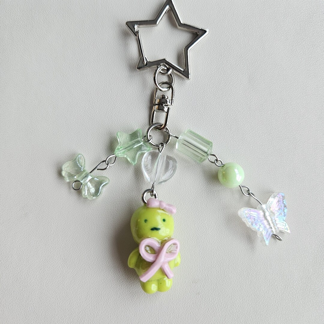 Glow in the Dark Coquette Smiski Keychain, Smiski Clay Collection ...