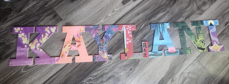Custom Hand Painted Wooden Letters - Etsy