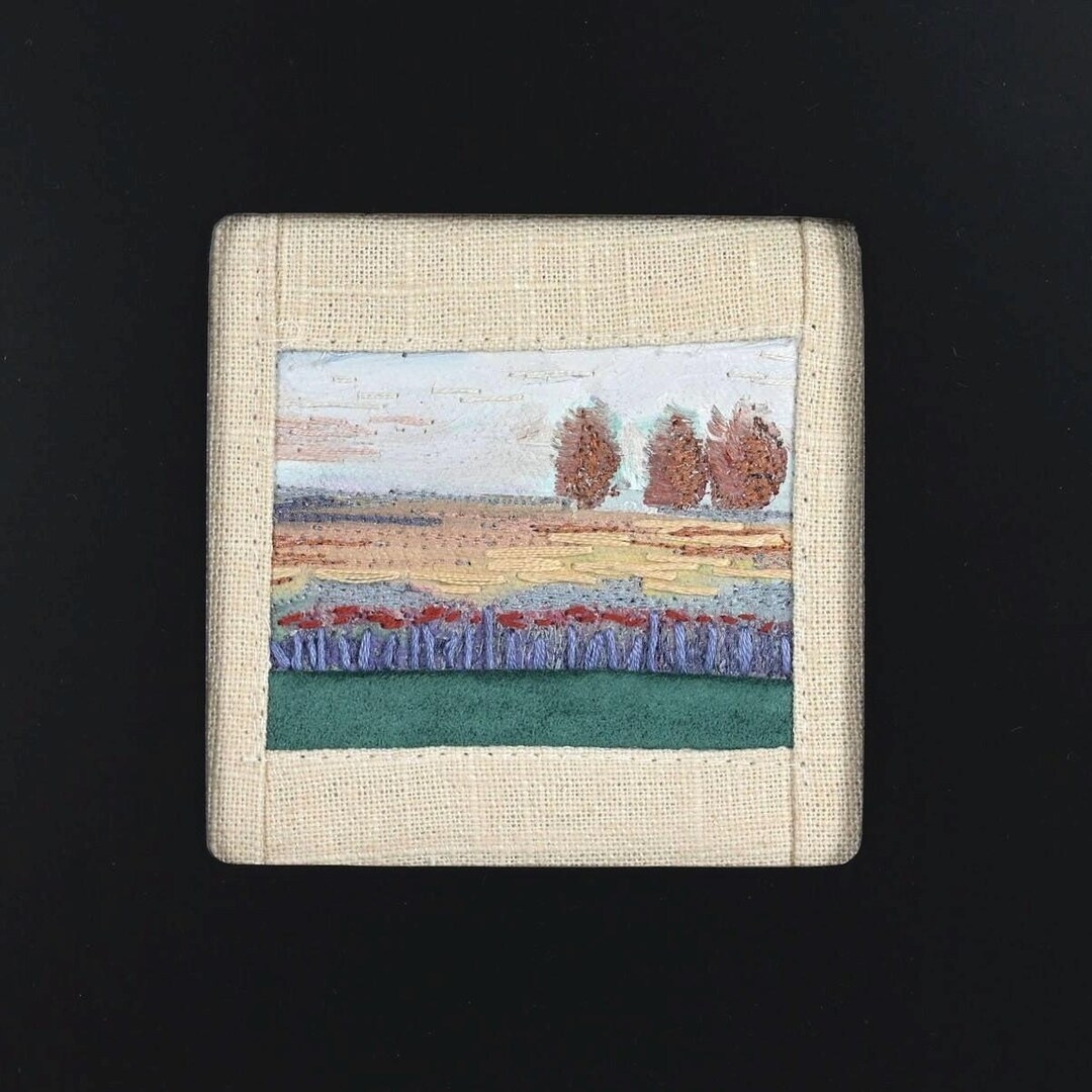 Fiber Art - “three Trees” - Etsy