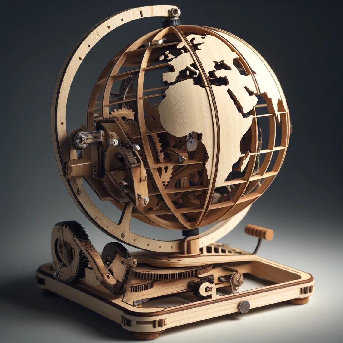 3D World Map DXF File - Metal & Wood CNC Laser Cutting Template - Etsy