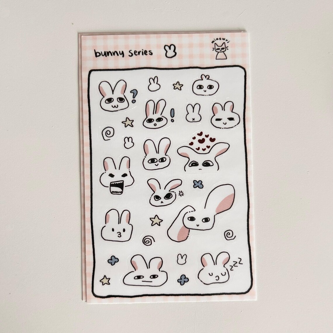 Bunny Series Sticker Sheet - Etsy