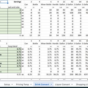 Dry Hire Mobile Bar Pricing Template - Etsy
