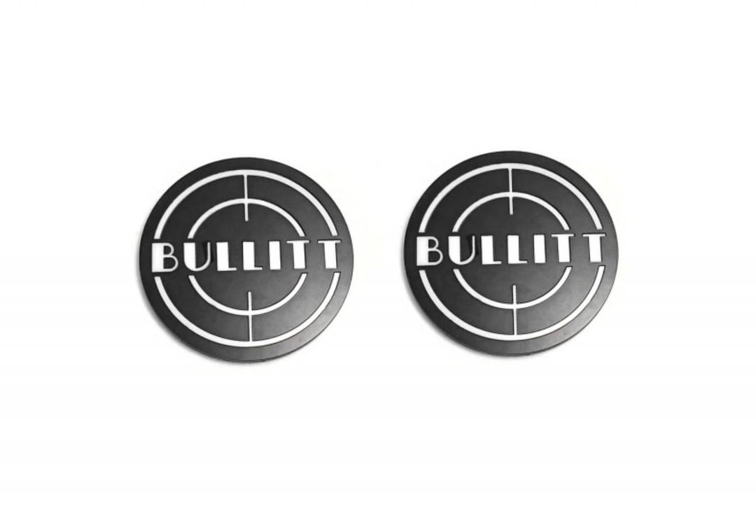 Custom Fender Emblem Badge for Mustang With Bullitt Logo, Car Logo ...