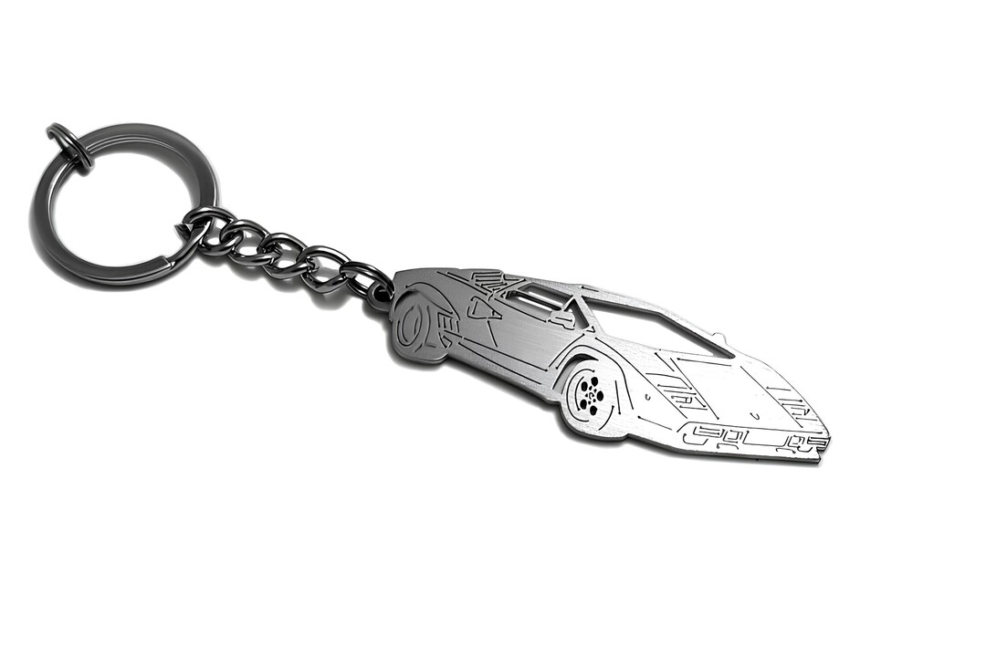 Customized 3D Keychain for Countach 1974-1990, Gifts for Car Lovers ...