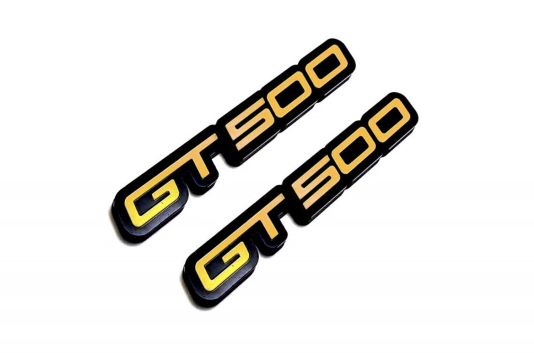 Custom Fender Emblem Badge for Mustang With GT500 Logo, Car Logo, GT500 ...