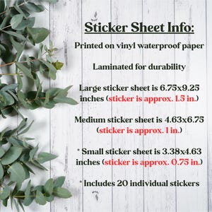 Gray Wolf Sticker Sheet – Weatherproof, Laminated for Durability ...