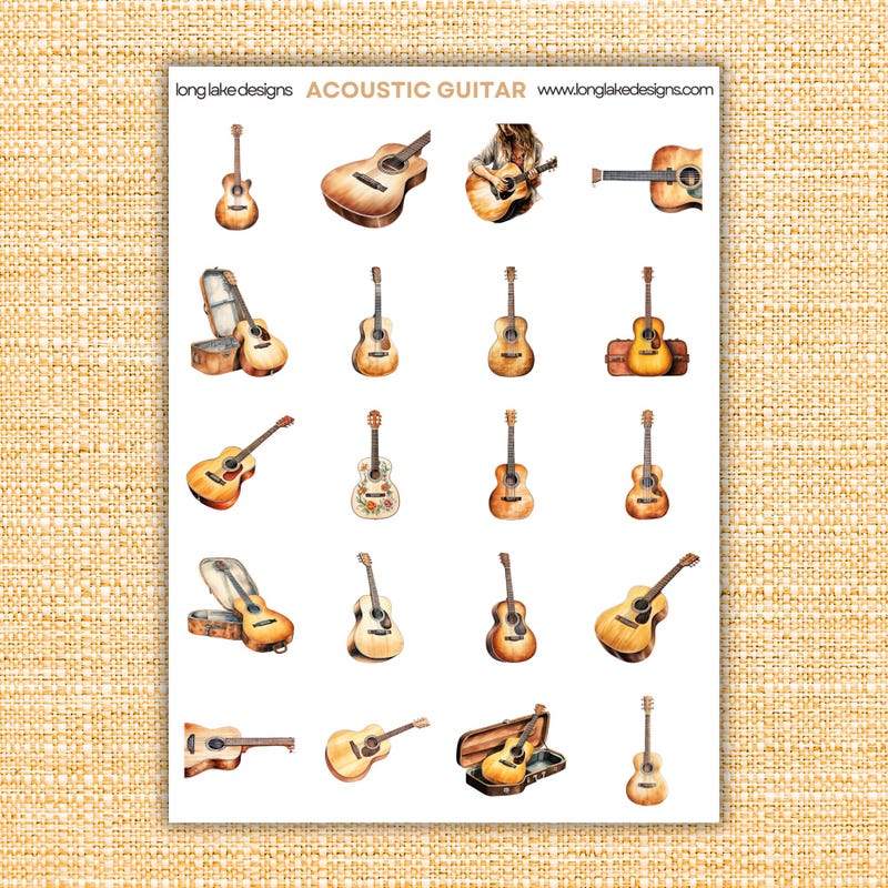 Guitar Stickers - Etsy
