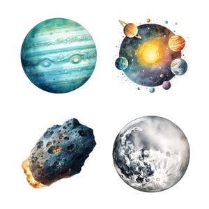 Solar System Sticker Sheet, Durable Vinyl Space-themed Stickers for ...