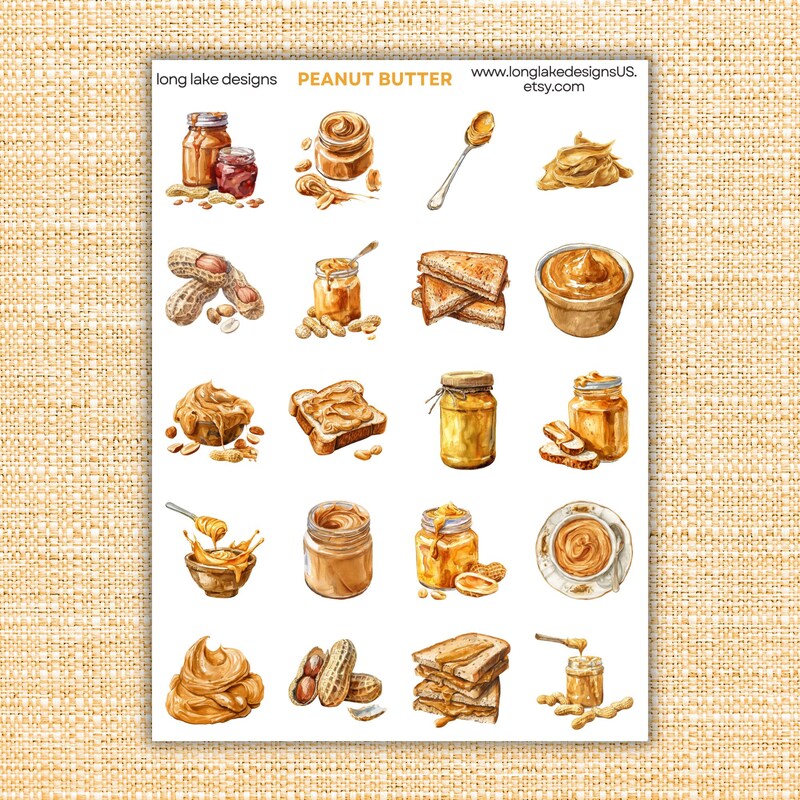 Butter Stickers Sheet - Etsy