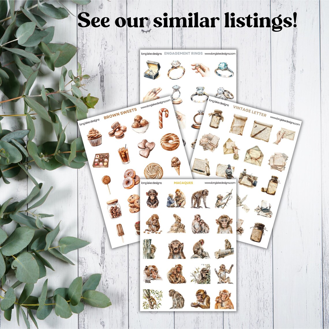 Wood Door Sticker Sheet, Laminated Weatherproof Stickers, Decorative ...