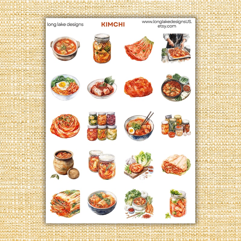 Cute Korean Food Stickers - Etsy