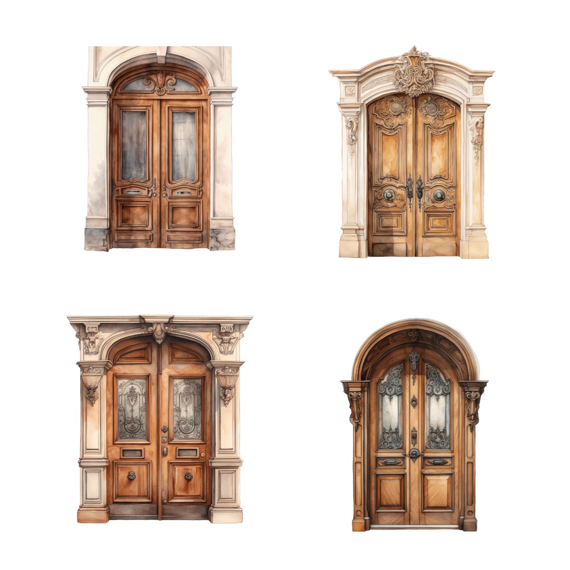 Wood Door Sticker Sheet, Laminated Weatherproof Stickers, Decorative ...
