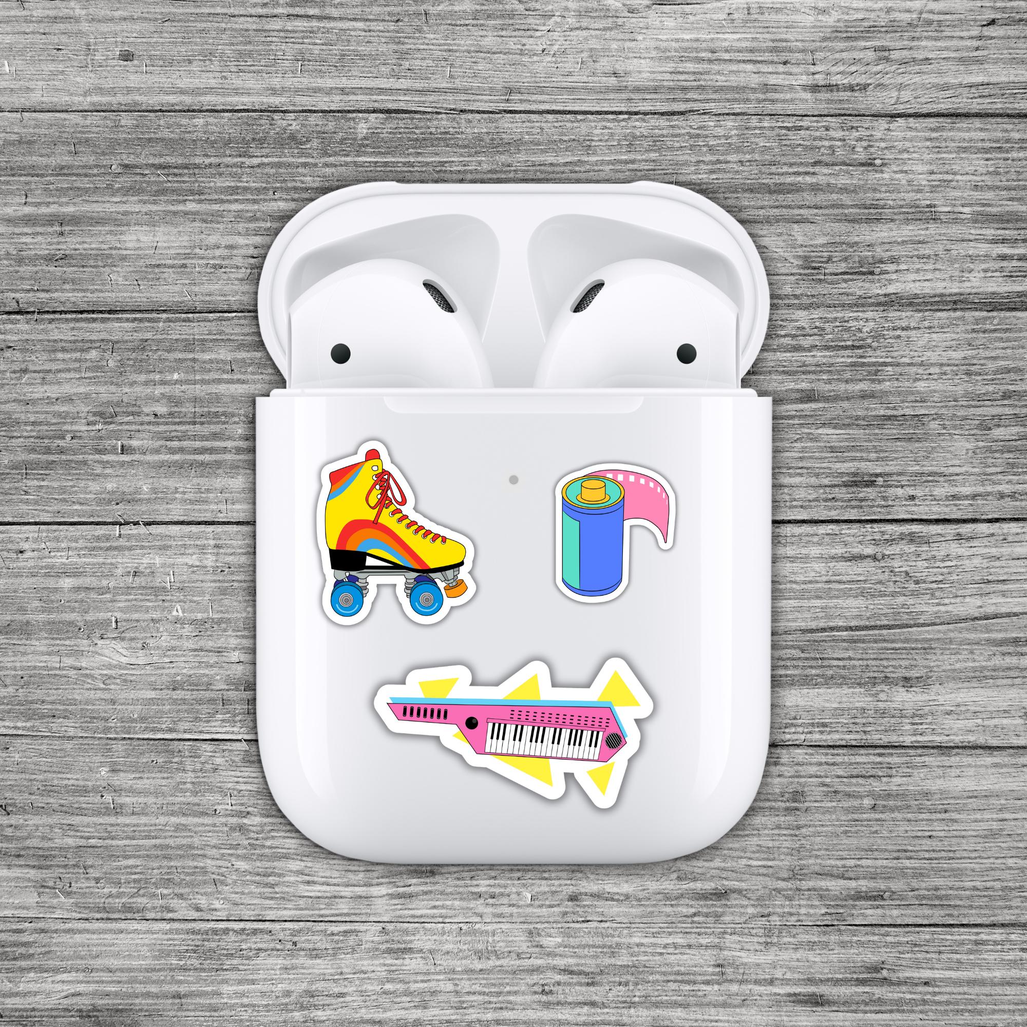 I Love the 80's Sticker Pack, 41 Retro Laminated Weatherproof Stickers ...