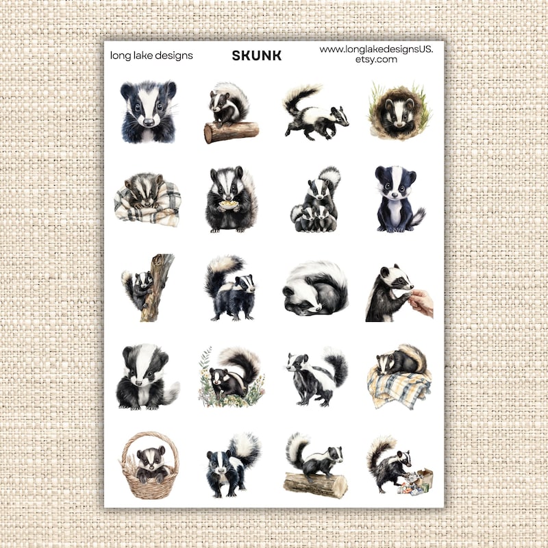 Handmade Animal Stickers - Etsy