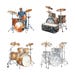 Drums Sticker Sheet, Durable Laminated Vinyl Water-resistant Music ...