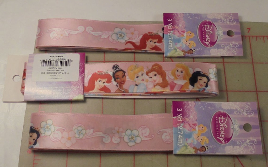 27 Yds 1 Printed Disney Ribbon Poly Satin Tinkerbell - Etsy