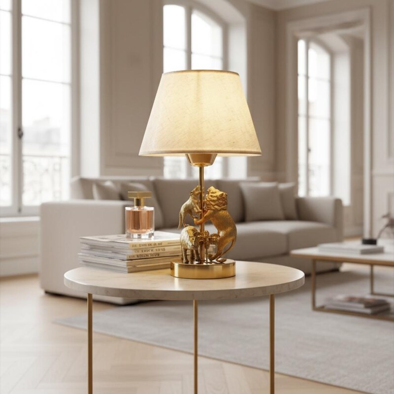 Gold Animal Lamp for Desk - Etsy